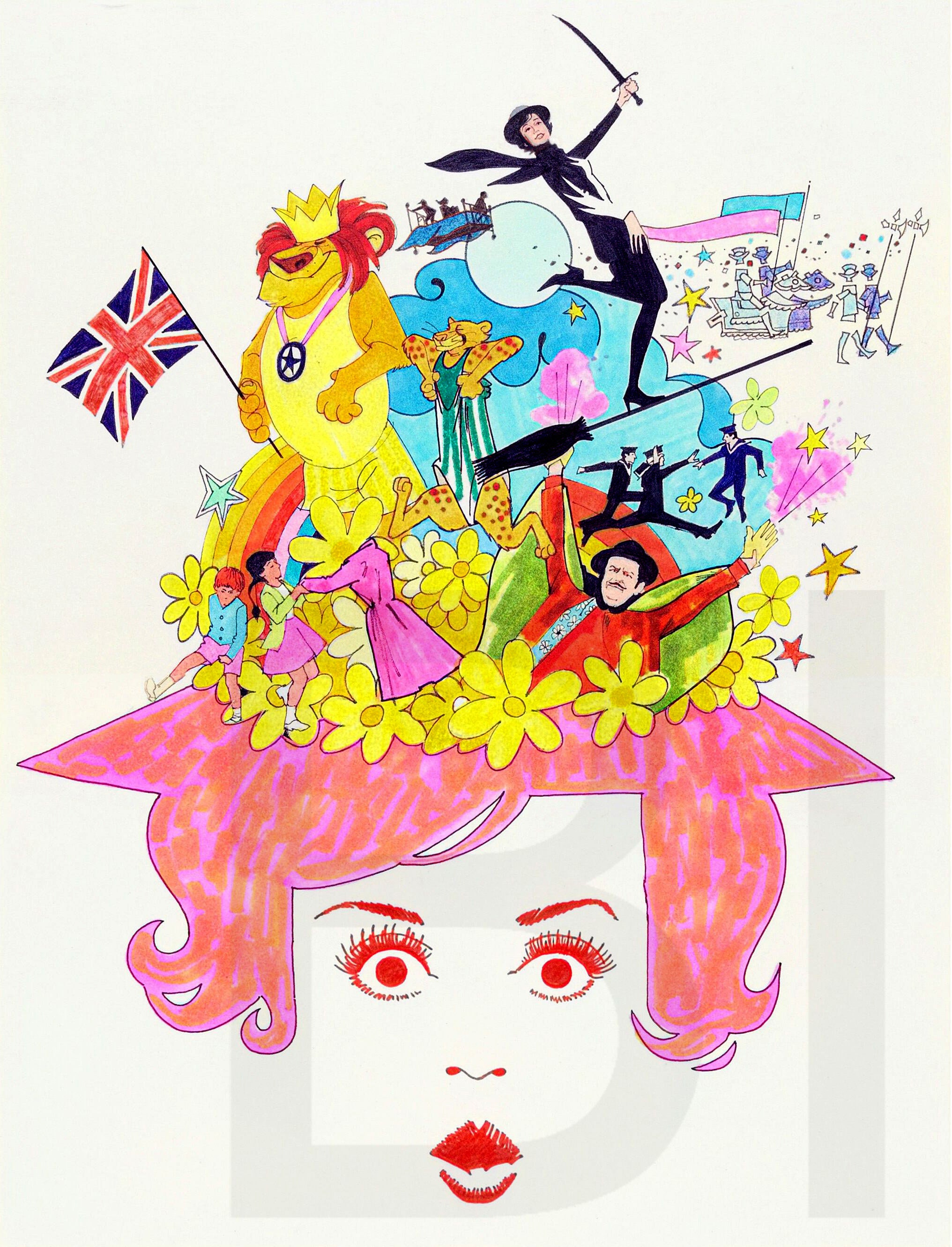 1971 Bedknobs and Broomsticks Theatrical Poster 11 X 14 Photo Print - Etsy