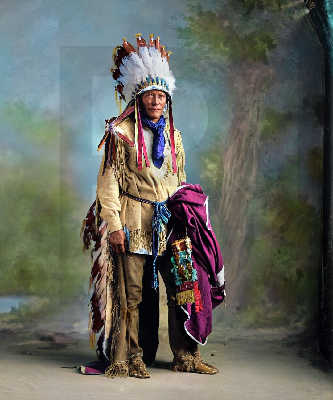 1916 Porcupine Cheyenne Chief 11 X 14 Photo Print - Etsy