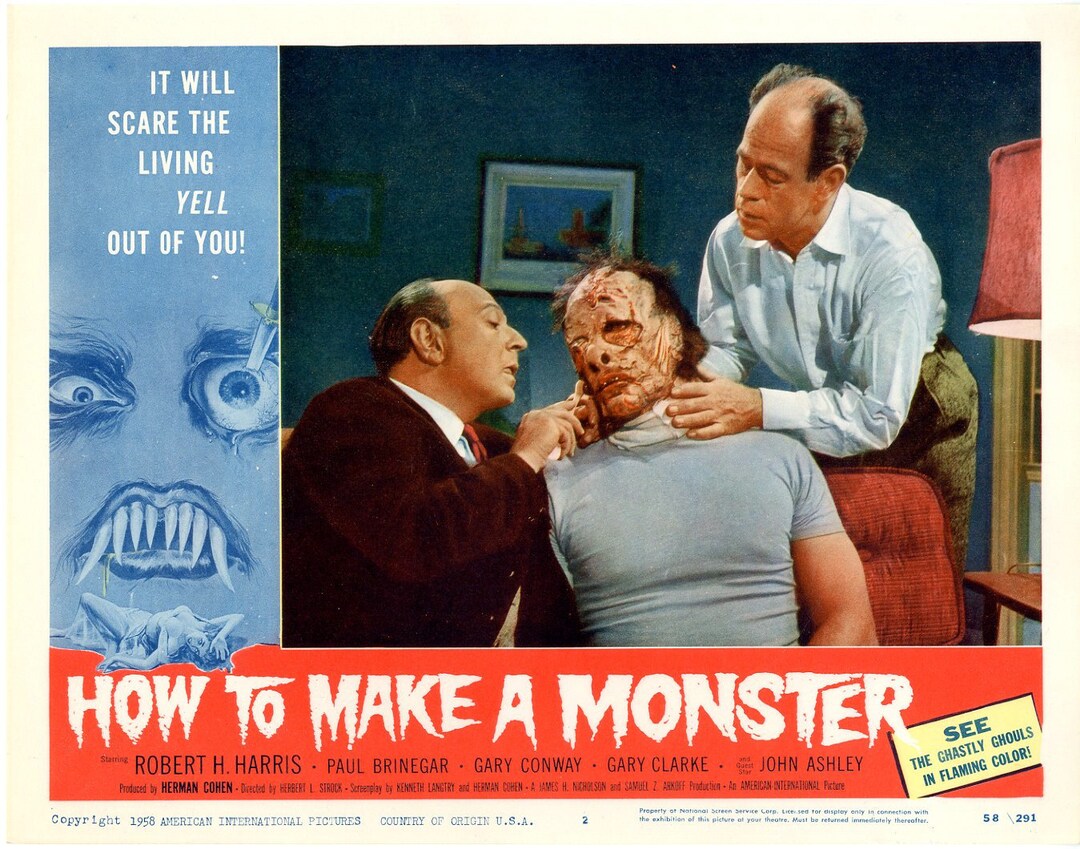 How to Make a Monster Movie Poster Replica 14 X 11 Photo Print - Etsy