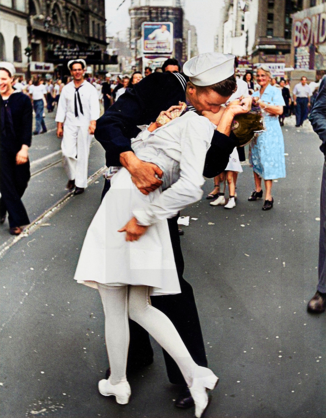 1945 V.J. Day , Times Square, New York City 11 X 14 Photo Print - Etsy