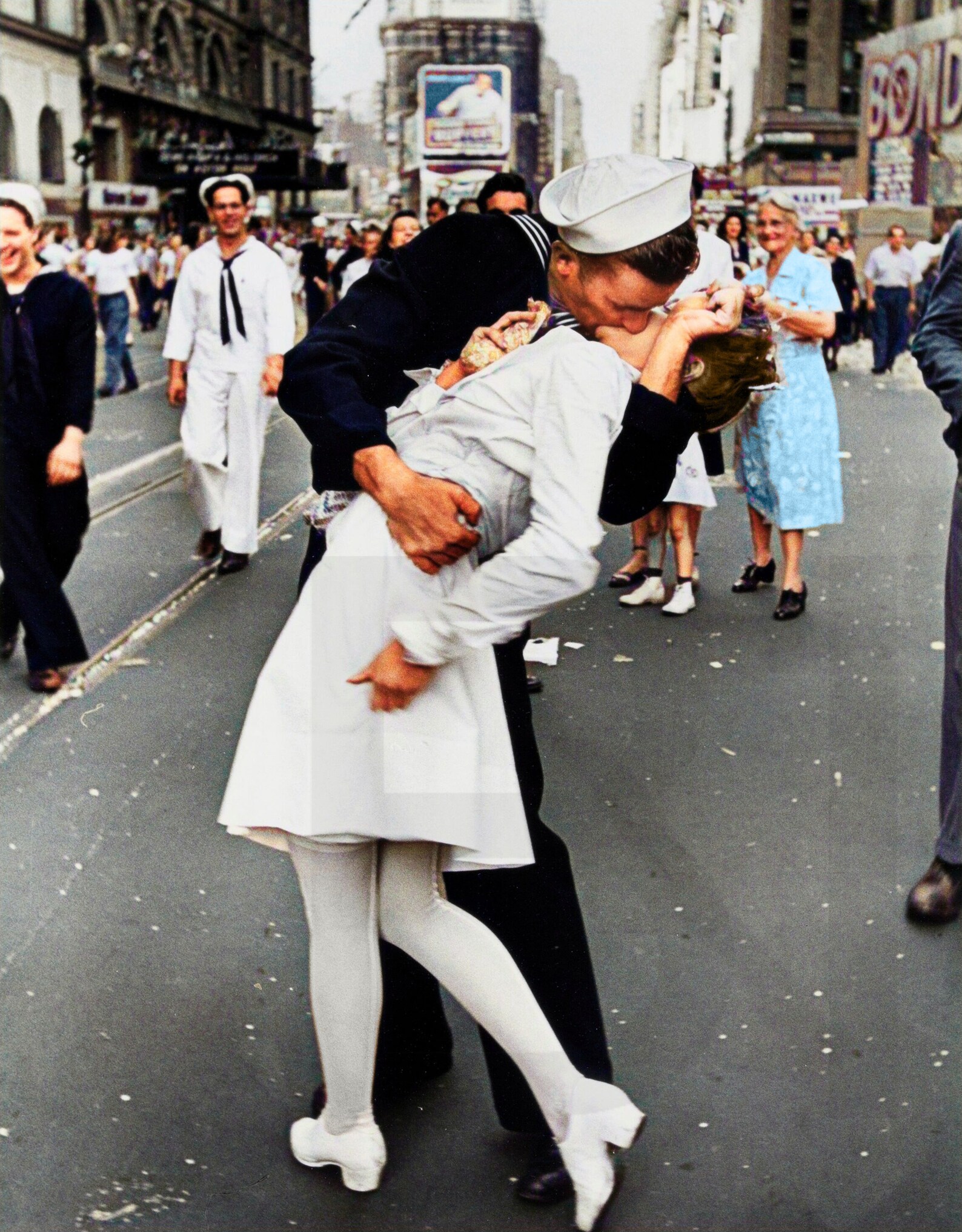 1945 V.J. Day Times Square New York City 11 X 14 Photo - Etsy