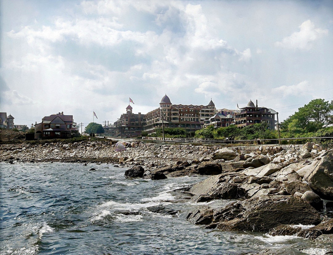 1906 Magnolia, Massachusetts, the Oceanside From Cobblestone Beach. 14 ...