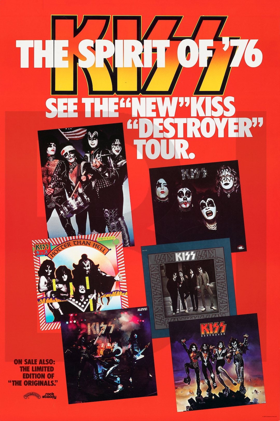 1976 Kiss Destroyer Tour Promo Poster 13 X 19 Photo Print - Etsy