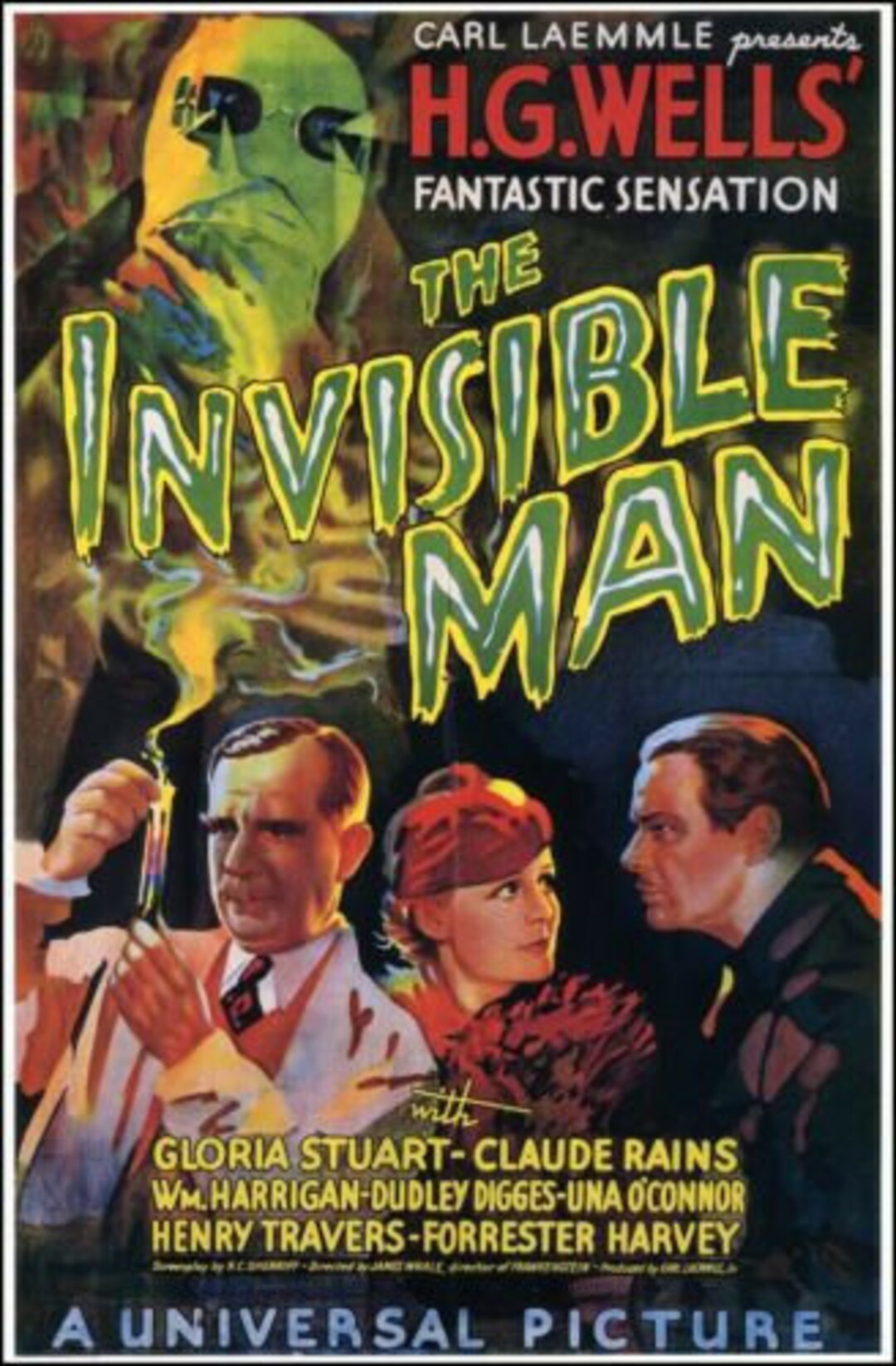 1933 the Invisible Man Movie Poster Replica 13x19 Photo Print - Etsy