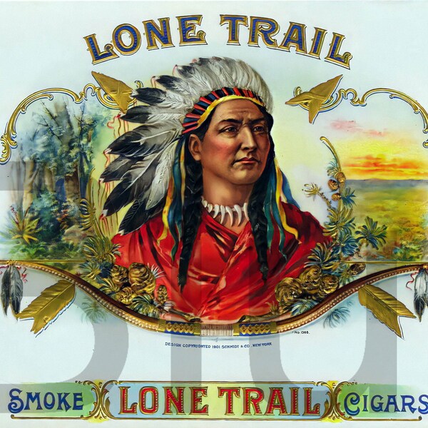 American Cigar Label - Etsy