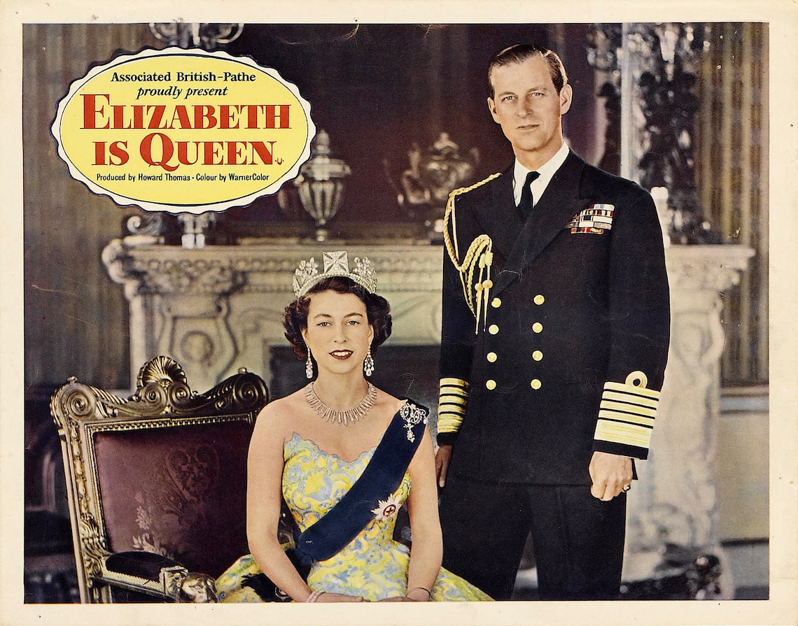 Elizabeth is Queen Associated British-pathe 1953 Lobby Card - Etsy