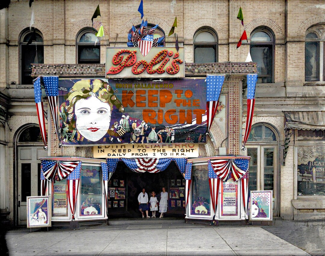 1920. Now Playing Edith Taliaferro in Keep to the Right 11 X 14 Photo ...