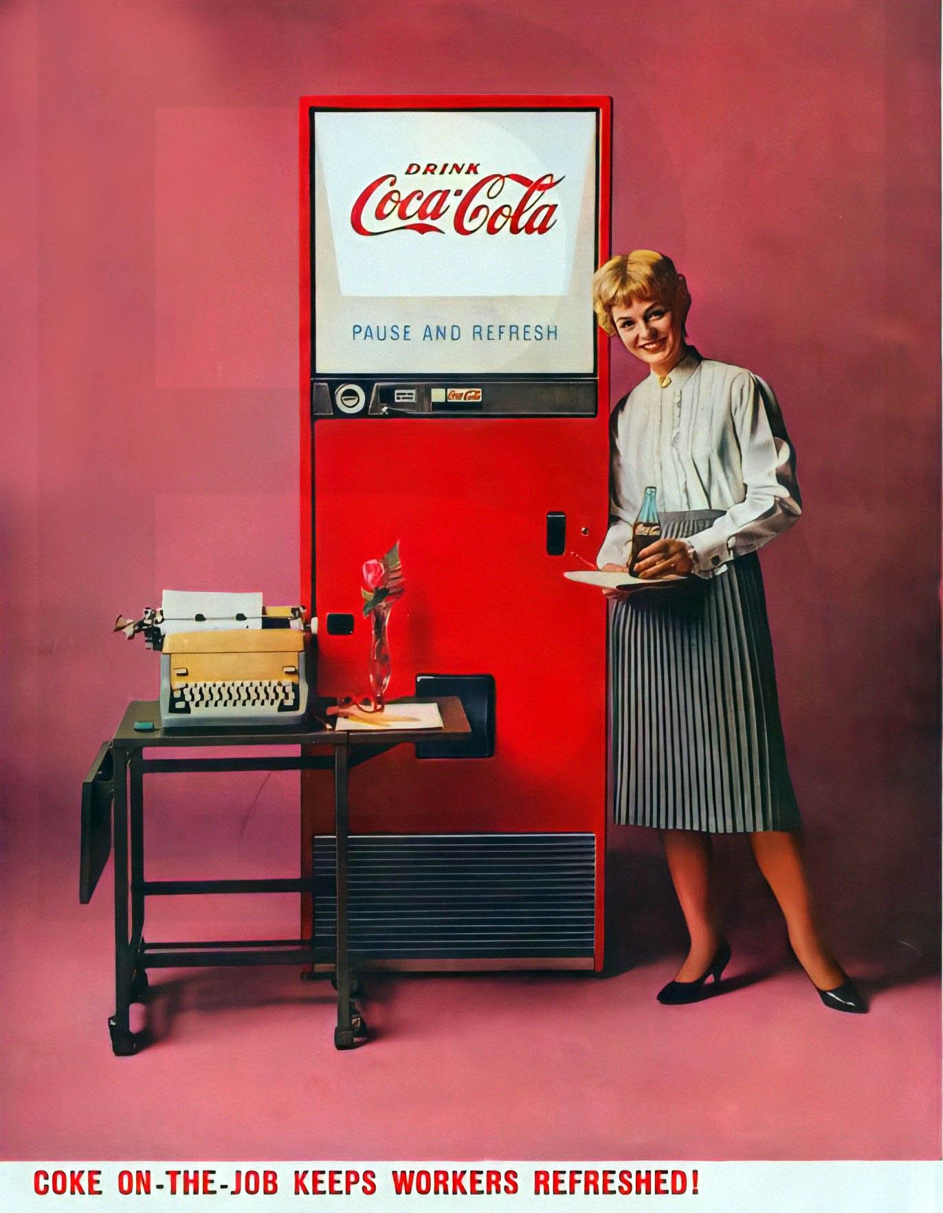 1959 Coke On-the-job Keeps Workers Refreshed 11 X 14 Photo Print - Etsy