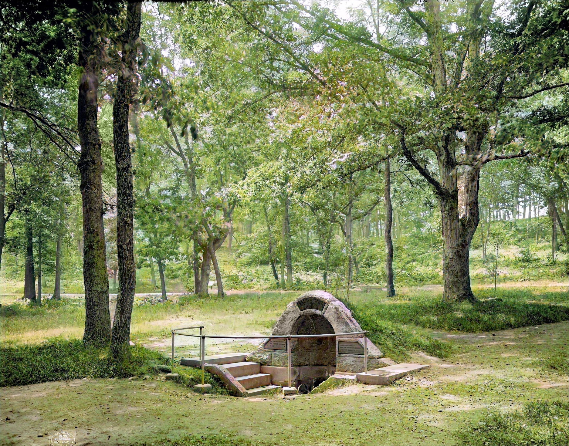 1903. Spangler's Spring, Gettysburg, Pa. Forty Years After That Pivotal ...