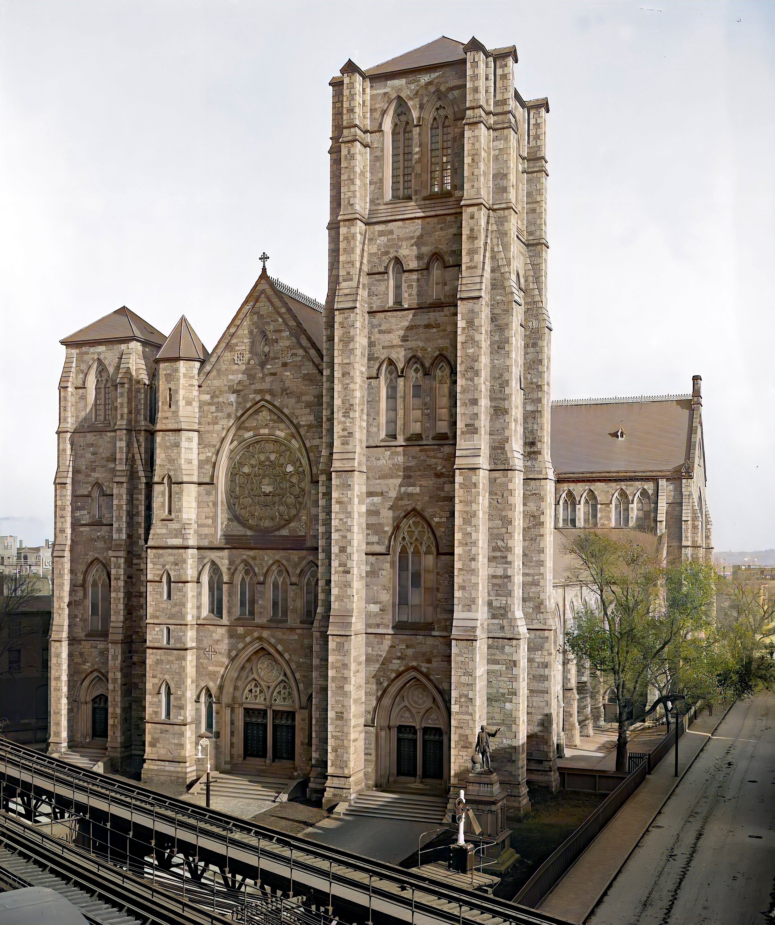 1905 Cathedral of the Holy Cross, Boston, Massachusetts. 11 X 14 Photo ...