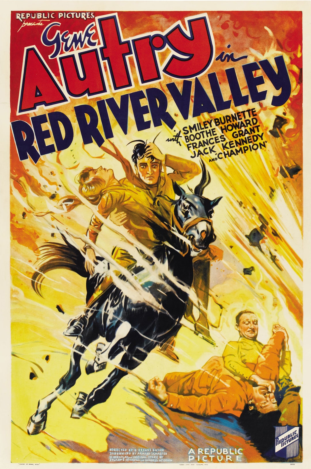 1936 Red River Valley Movie Poster 13x19 Photo Print - Etsy