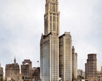 Woolworth Building Print - Etsy