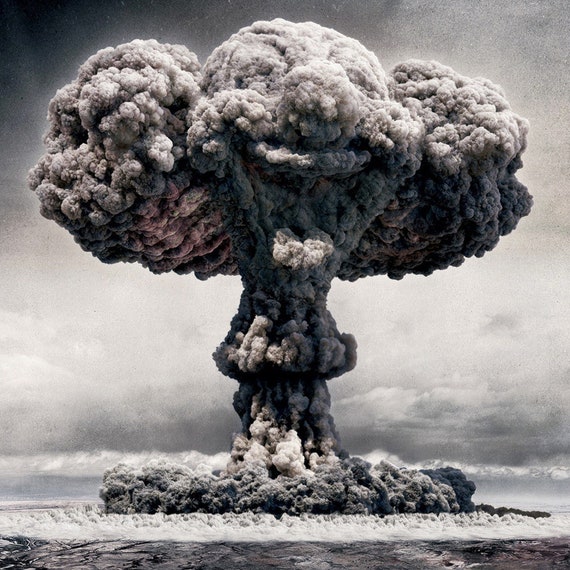 Nuclear Clown Explosion 12x12 Photo Print - Etsy