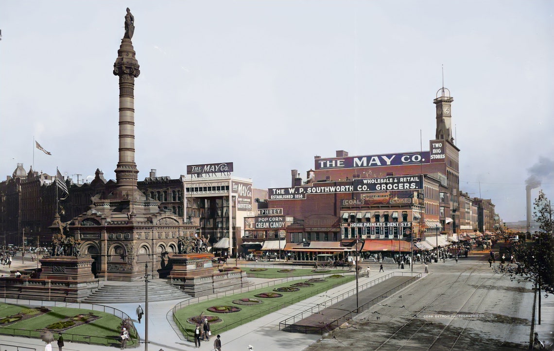 1907 Cleveland Public Square 13 X 19 Photo Print - Etsy
