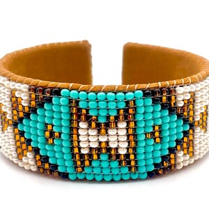 Turquoise Native Cuff Bracelet, Handmade by Indigenous Mayan Women ...