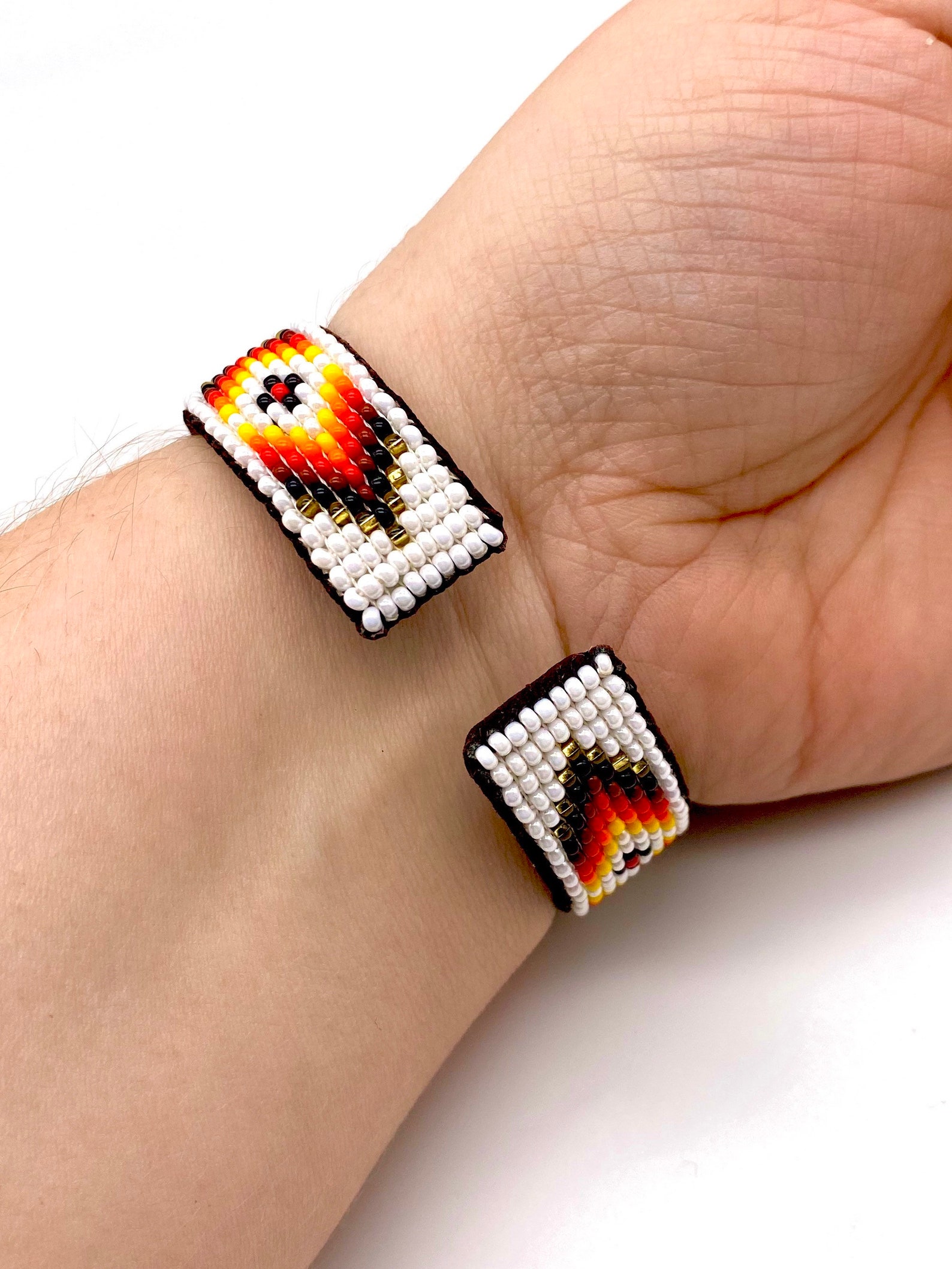 Handmade Native Inspired Beaded Cuff Bracelet, Authentic Jewelry ...
