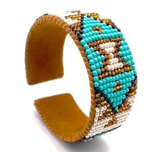 Turquoise Native Cuff Bracelet, Handmade by Indigenous Mayan Women ...