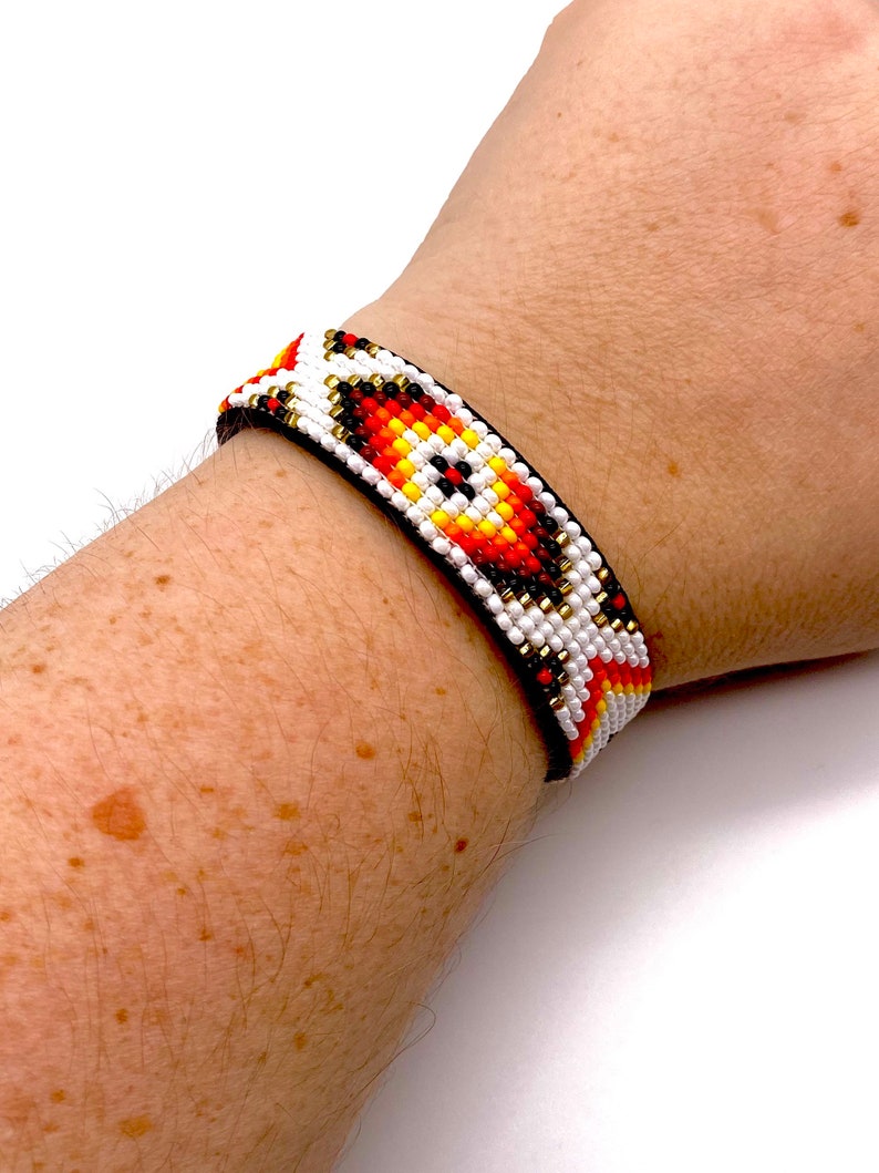 Handmade Native Inspired Beaded Cuff Bracelet Authentic | Etsy