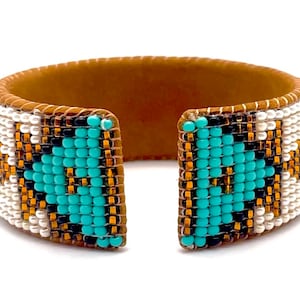 Turquoise Native Cuff Bracelet, Handmade by Indigenous Mayan Women ...