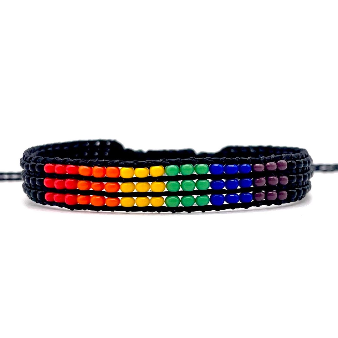 LGBTQ+ Pride Bracelet, String Bracelets for Men & Women, LGBTQ Gay ...