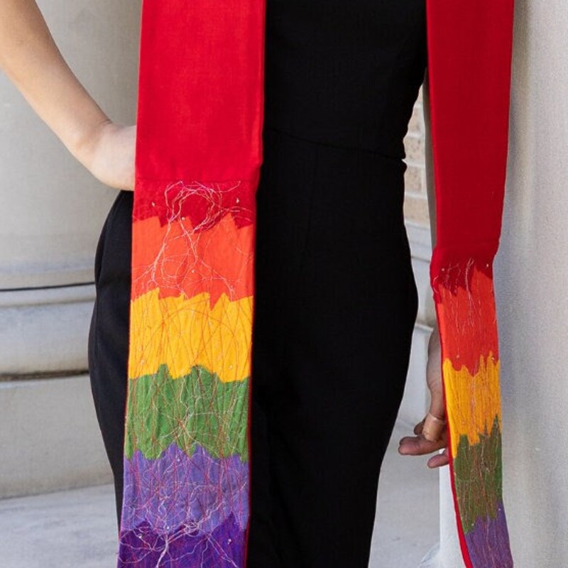 Rainbow Clergy Stole - Etsy