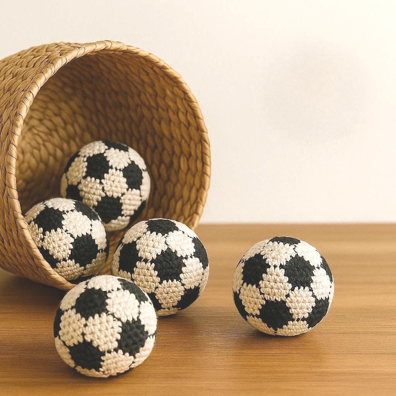 Soccer Ball Hacky Sack – Crochet Footbag in Team Colors, Sports Gift ...