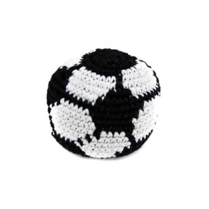 Soccer Ball Hacky Sack – Crochet Footbag in Team Colors, Sports Gift ...