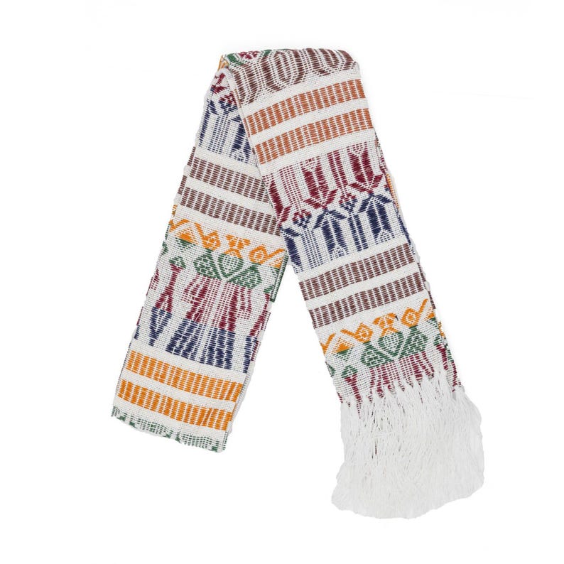Blue Graduation Stole - Central American Fair Trade Sash | Handwoven ...