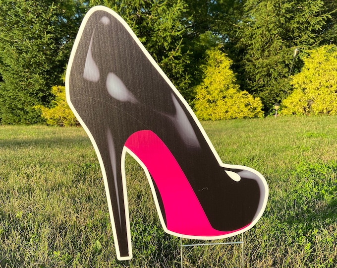 Lawn Sign High Heel Shoe - Etsy