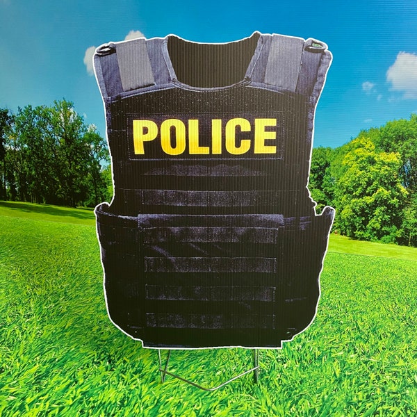 Lawn Sign - Police Vest