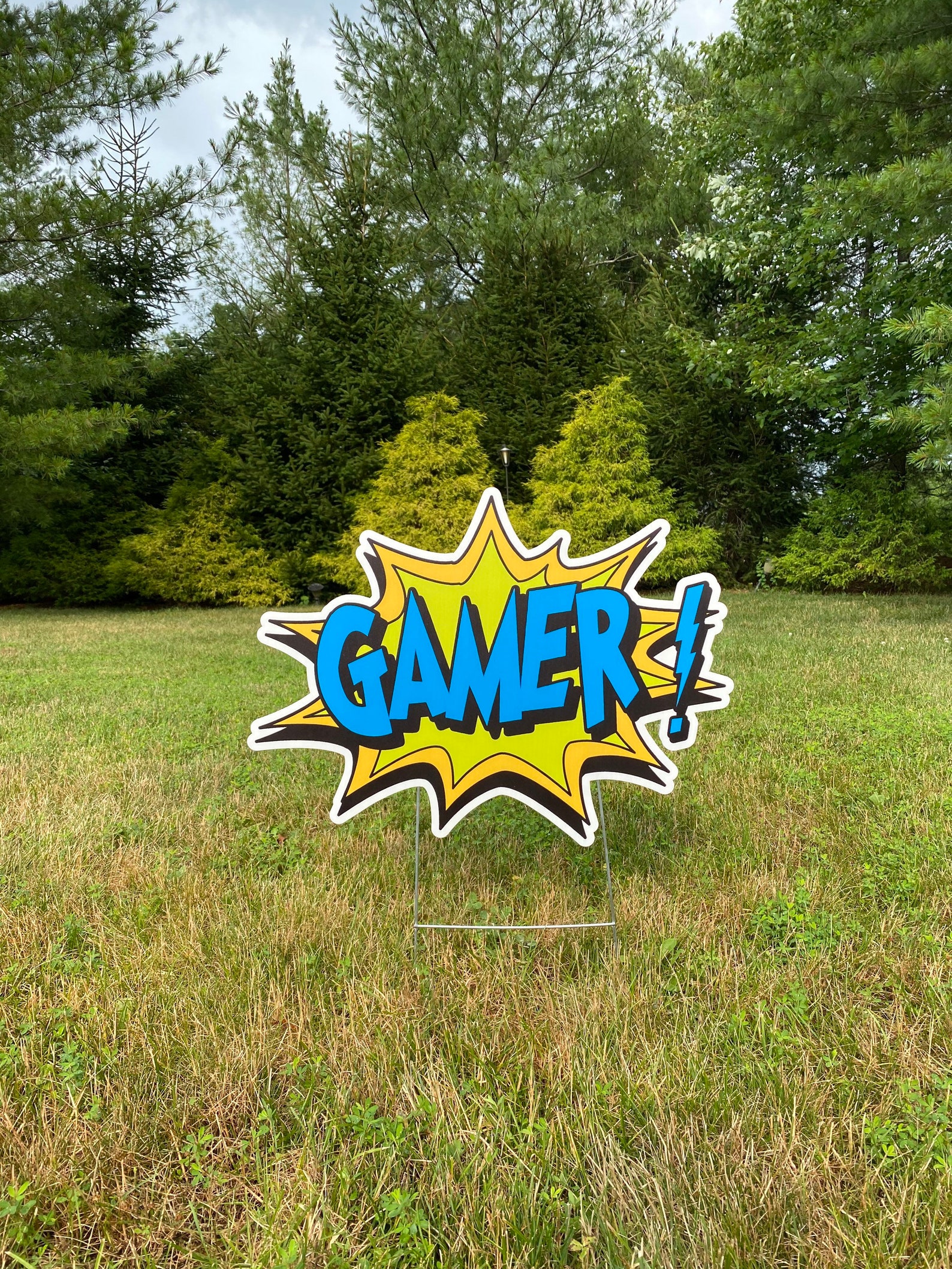 Lawn Sign - Gamer - Etsy