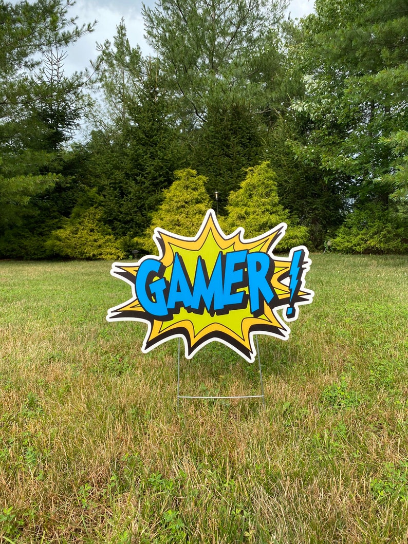 Lawn Sign - Gamer - Etsy