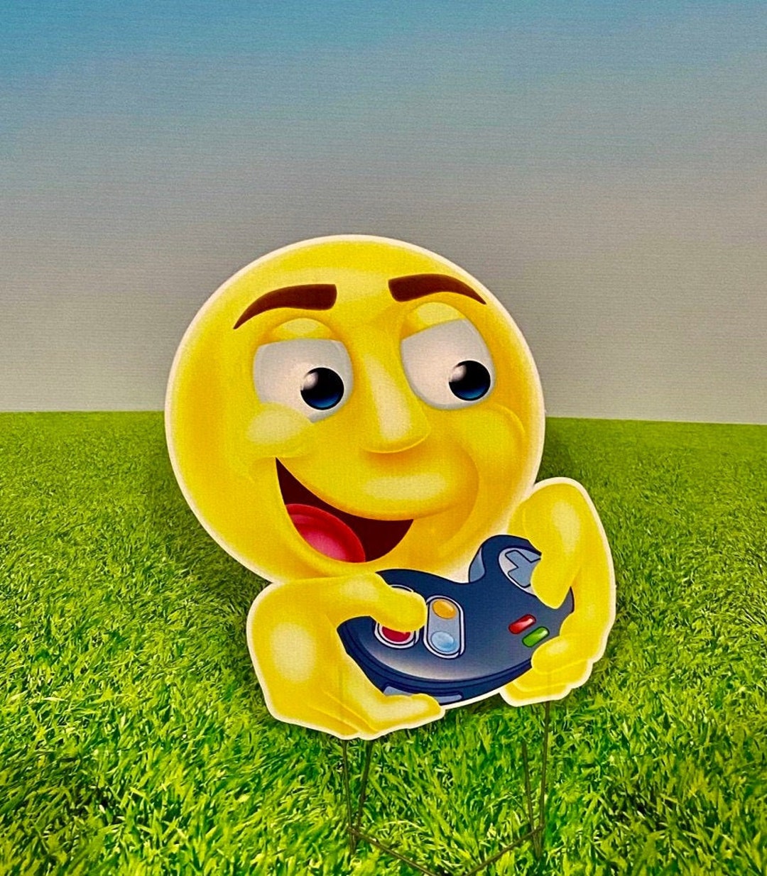 Lawn Sign - Gamer Emoji - Etsy