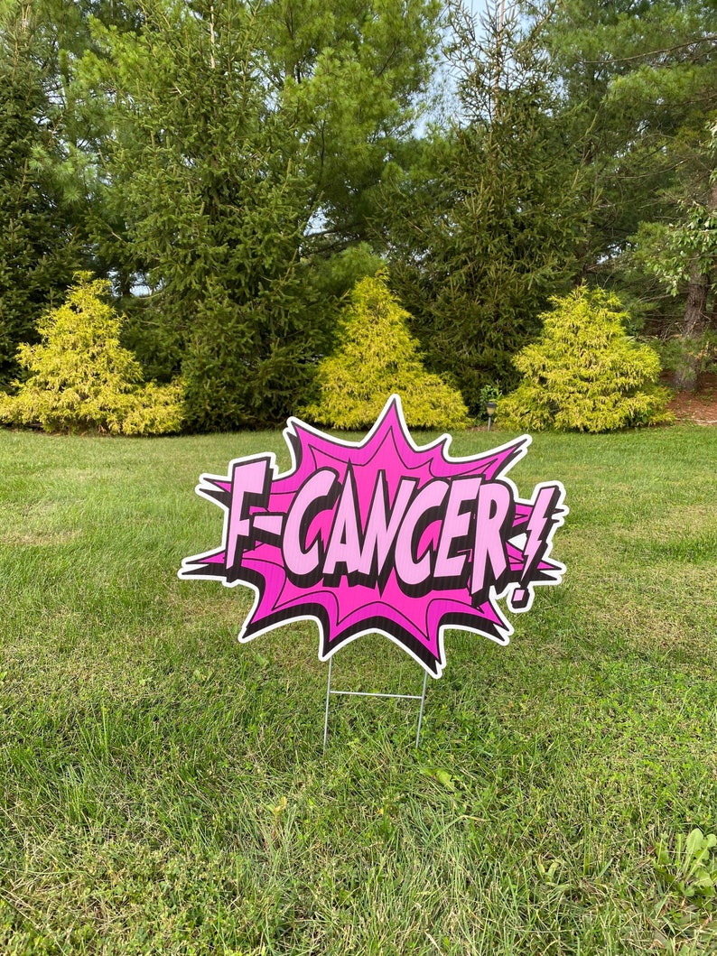Lawn Sign F Cancer - Etsy