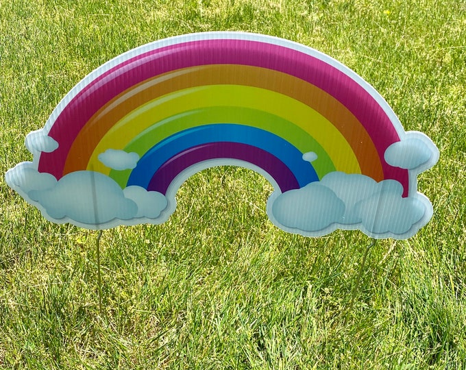 Lawn Sign - Rainbow - Etsy