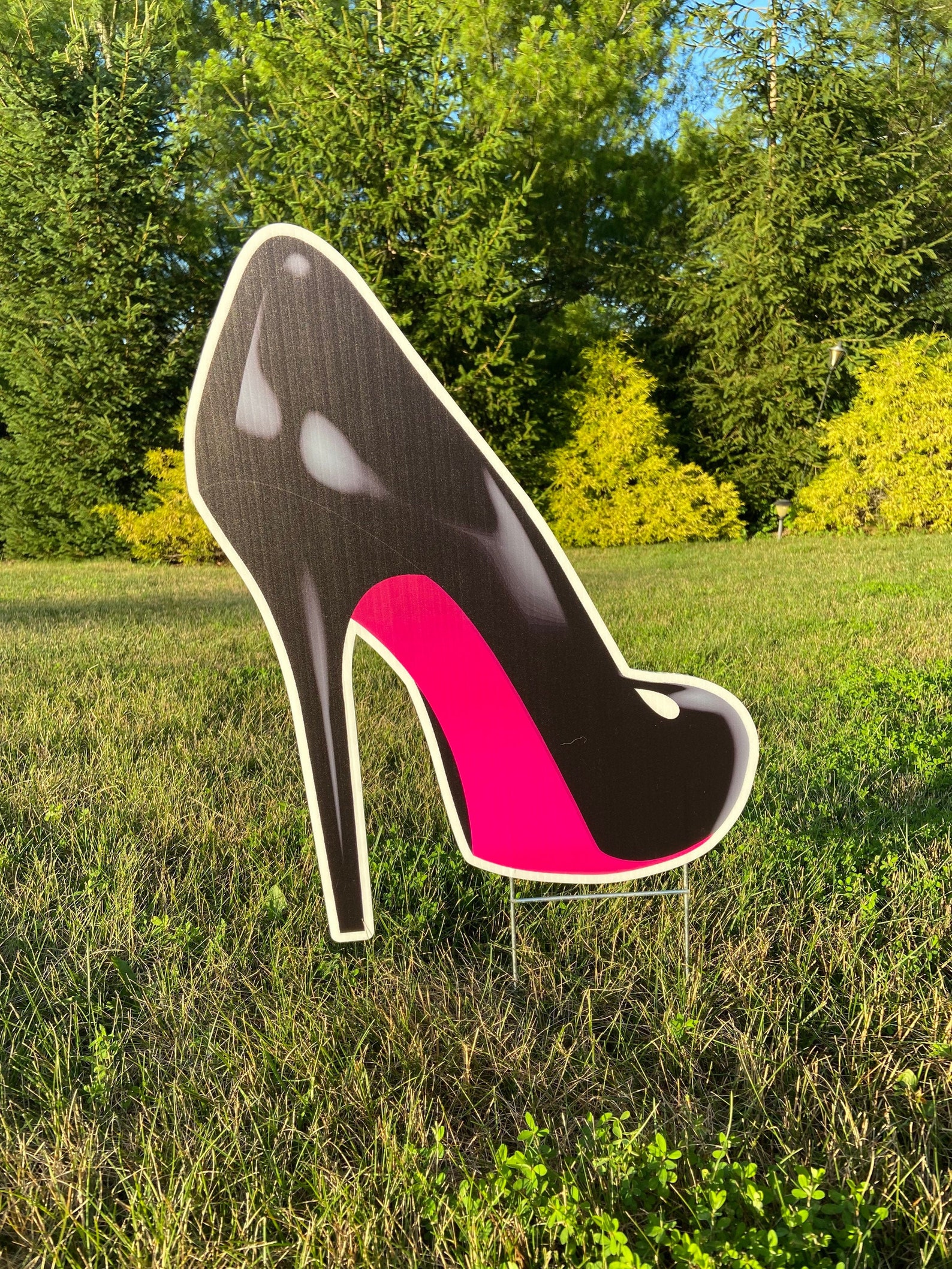 Lawn Sign High Heel Shoe - Etsy