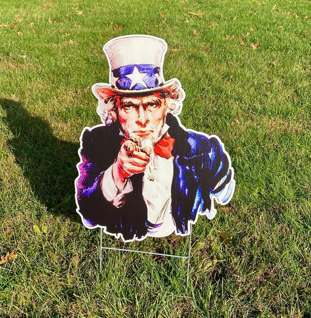 Lawn Sign Uncle Sam - Etsy