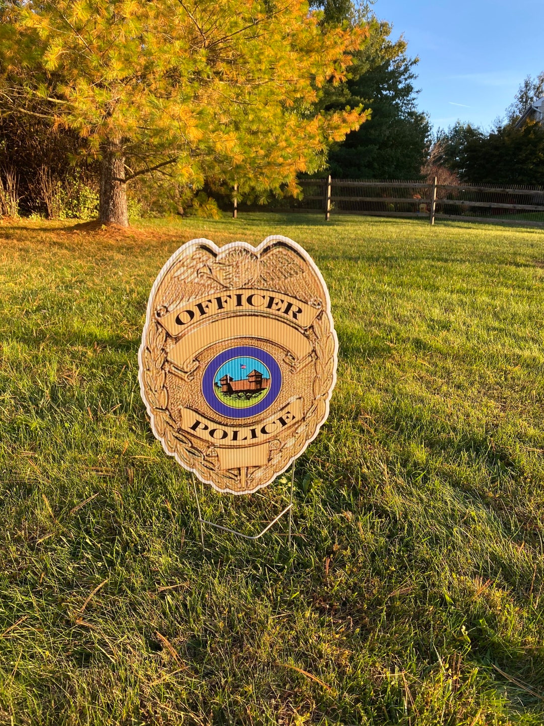 Lawn Sign - Police - Etsy