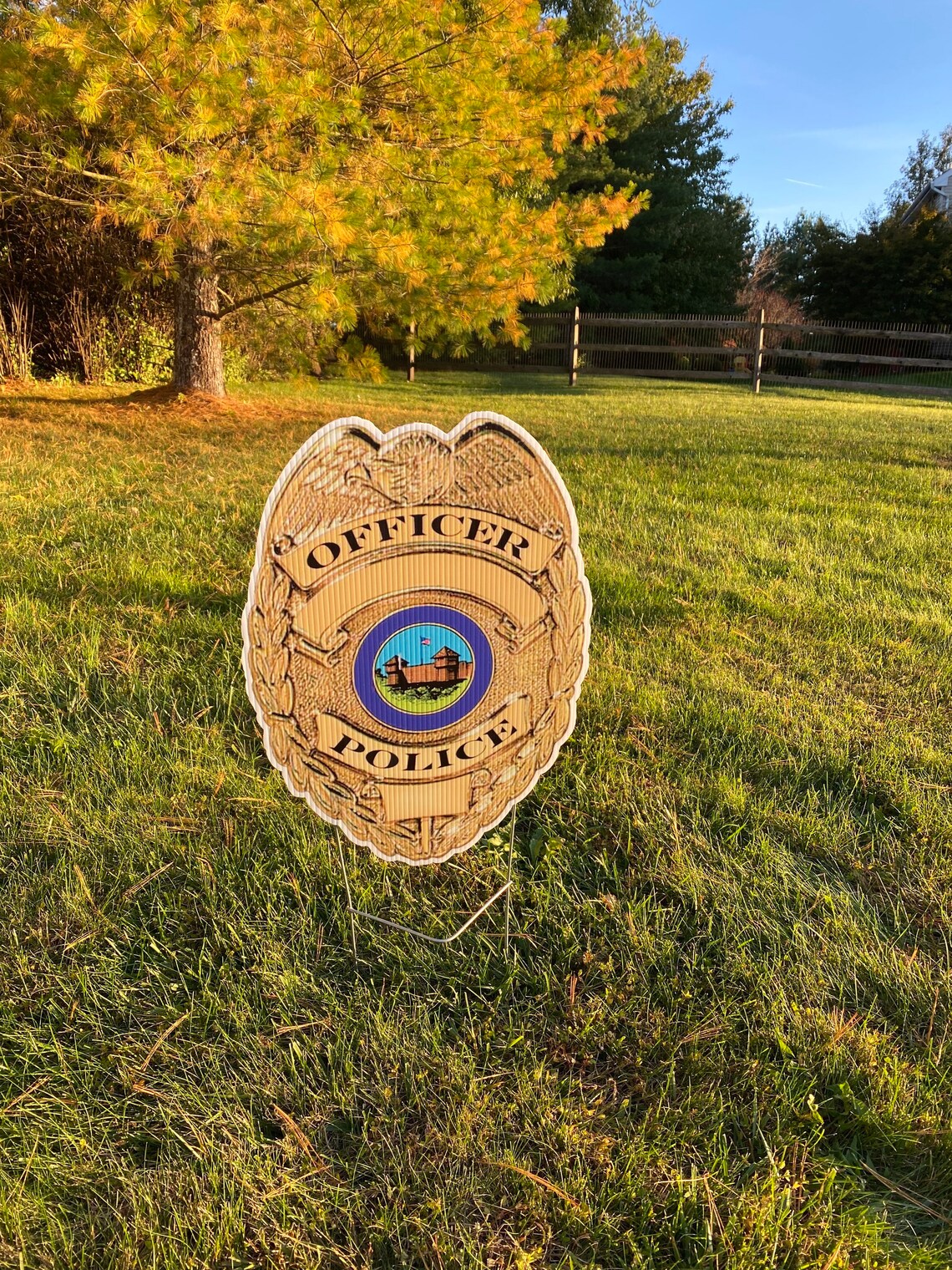 Lawn Sign - Police - Etsy