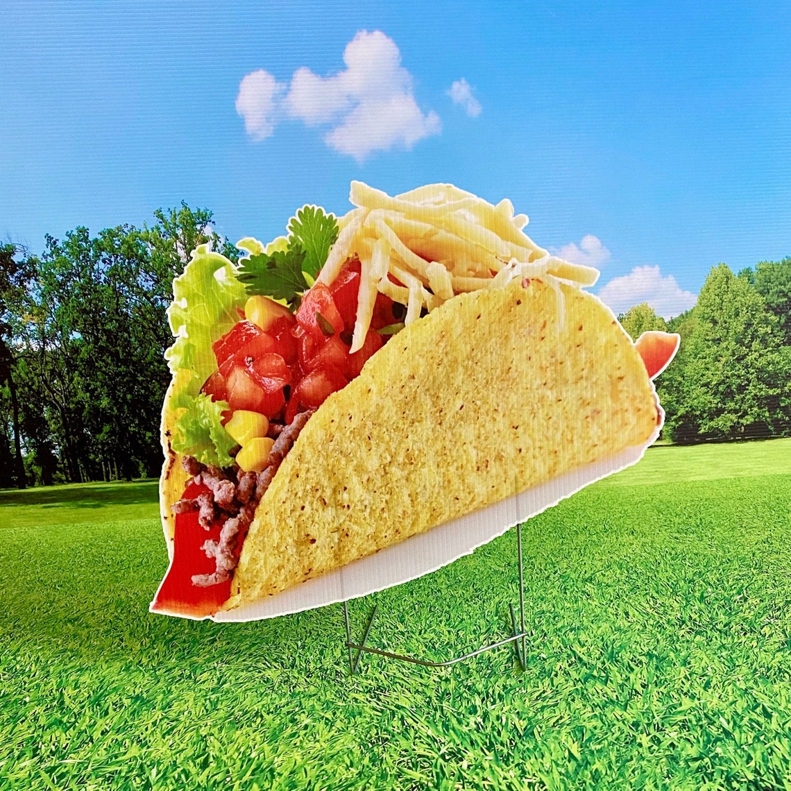 Lawn Sign Taco Photo - Etsy