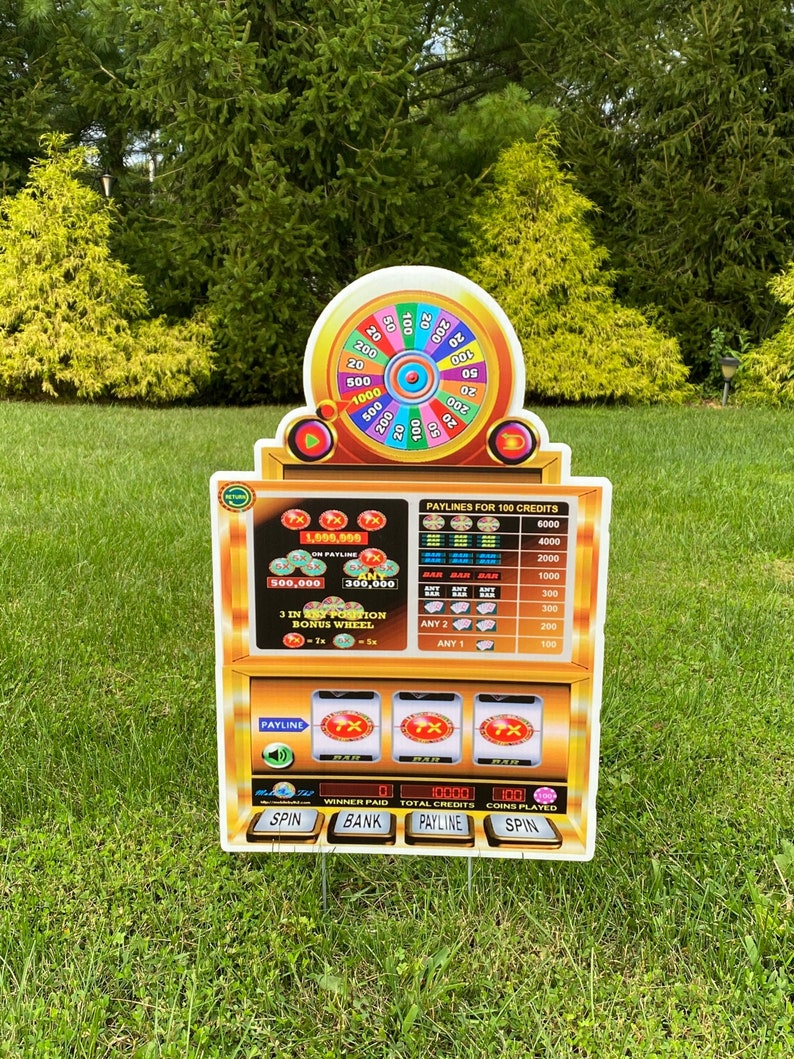 Lawn Sign - Slot Machine - Etsy