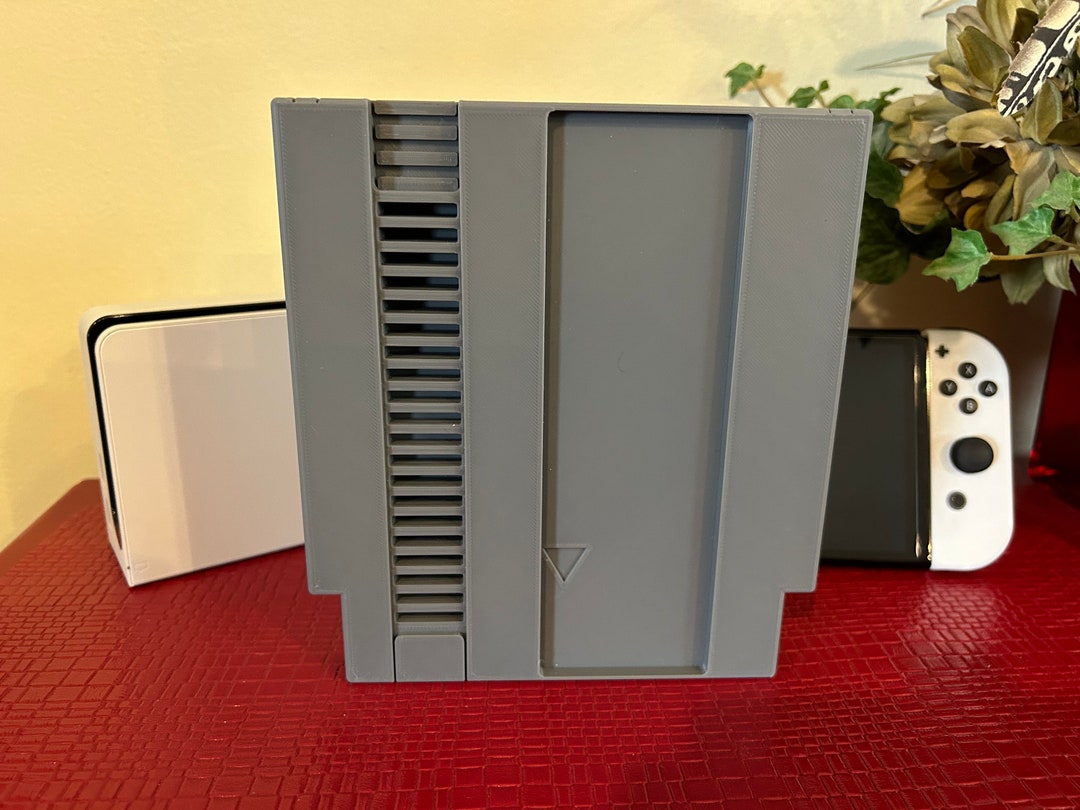 Nintendo Switch Stand and Cartridge Holder, OLED, Retro NES Cart Style ...