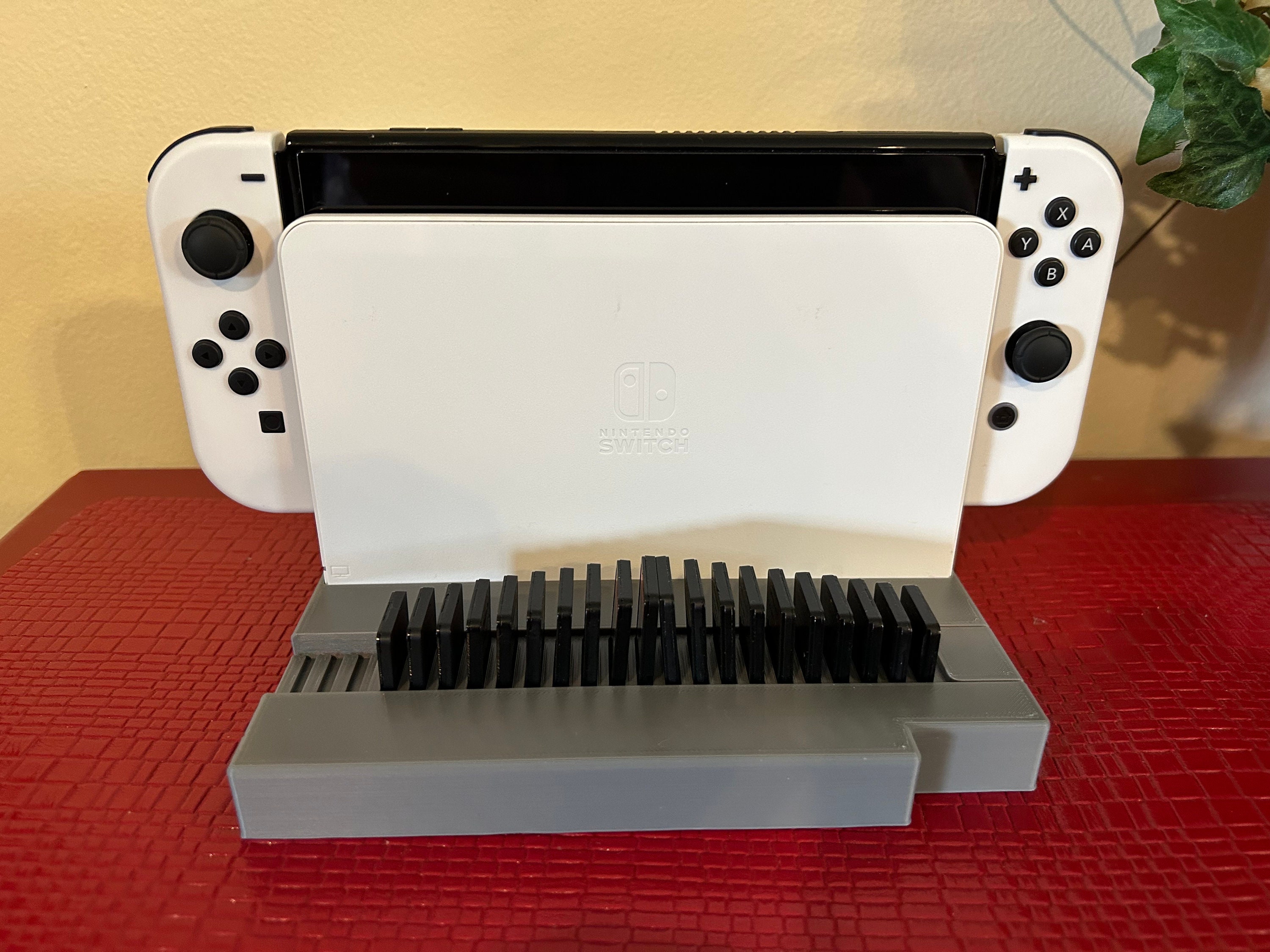 Nintendo Switch Stand and Cartridge Holder, OLED, Retro NES Cart Style ...