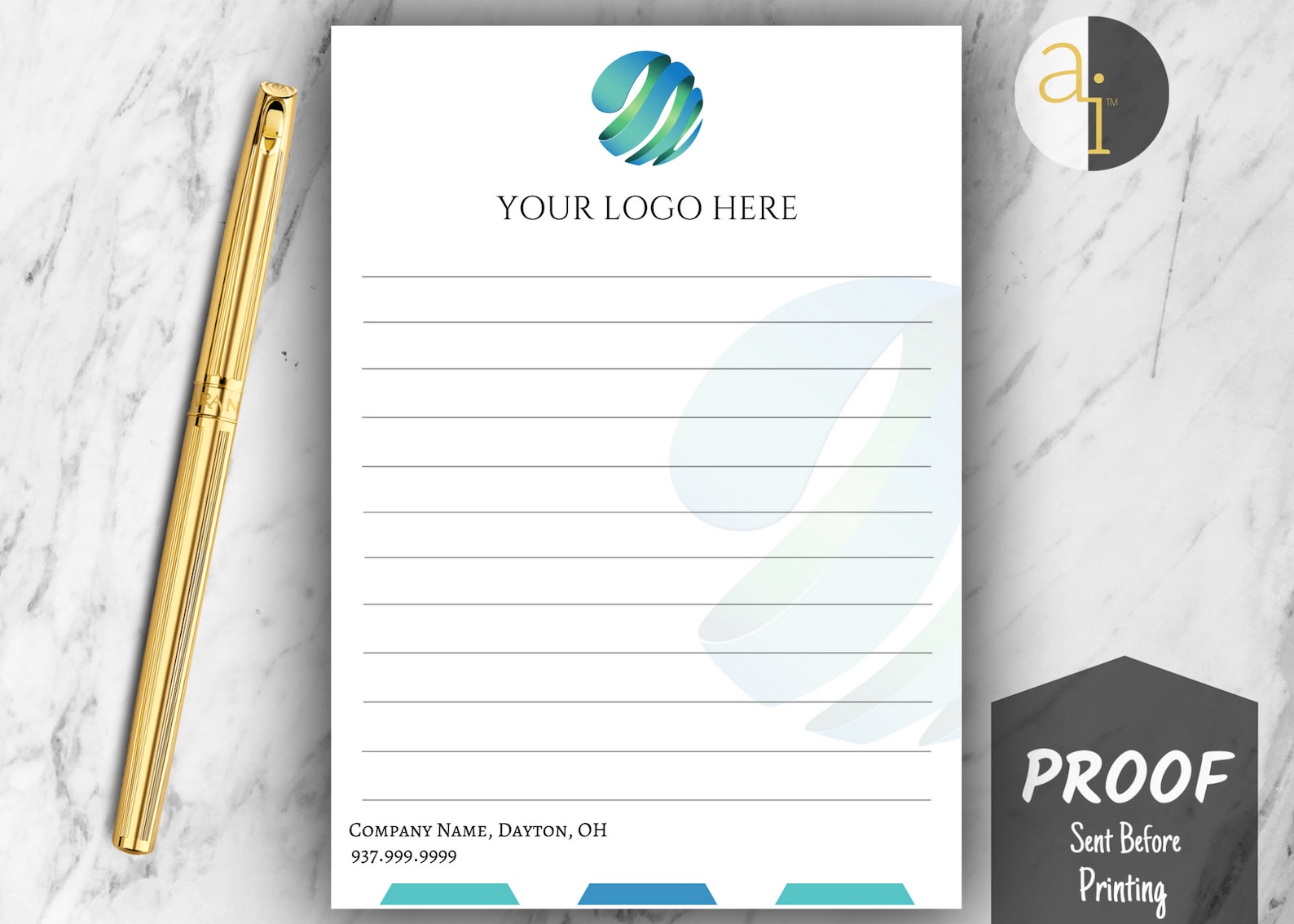Custom Business Notepad Personalized Logo Notepad Add Logo - Etsy