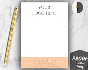 YOUR LOGO Custom Business Notepad Personalized Small | Etsy