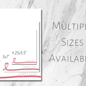 Custom Heart Notepad Personalized Name With Heart Notepad Personalized ...