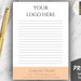 Custom Business Notepad YOUR LOGO | Personalized Small Business Gift ...