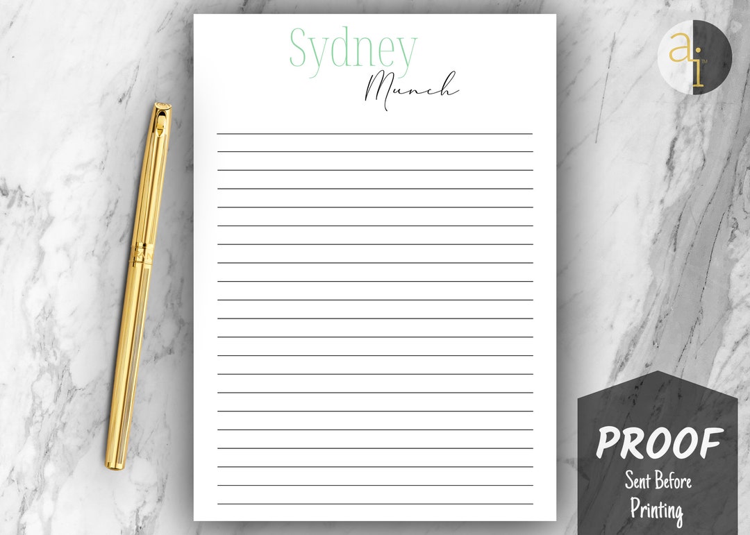 Personalized Note Pad Writing Pad Gifts for Teachers Gifts for Her ...