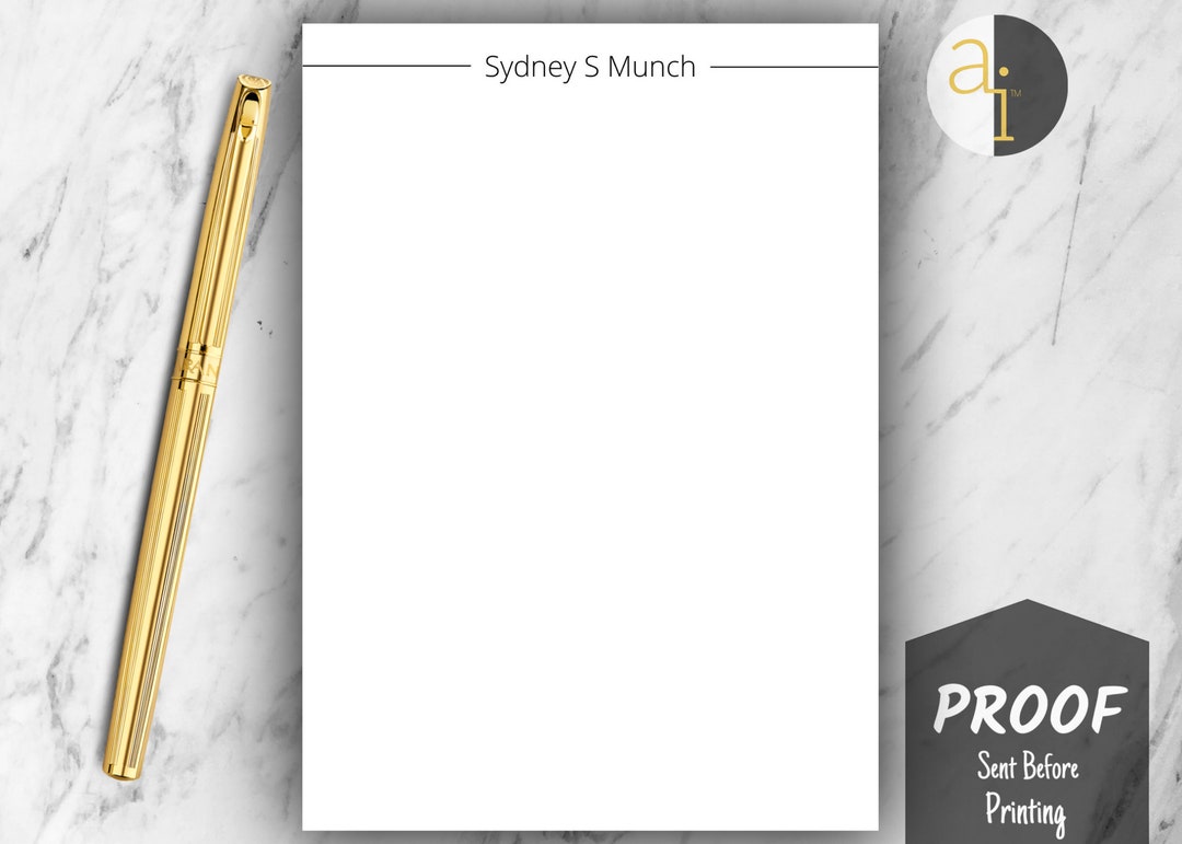 Personalized Notepad Professional Notepad With Name Custom Name Notepad ...