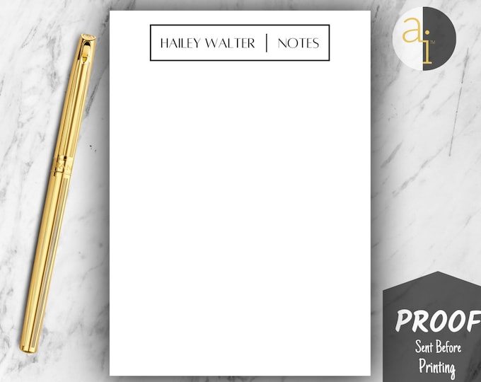 Custom Business Notepad Personalized Logo Notepad Add Logo - Etsy